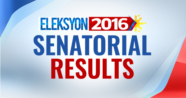 Senatorial Results (Philippines) | Eleksyon2016 | GMA News Online
