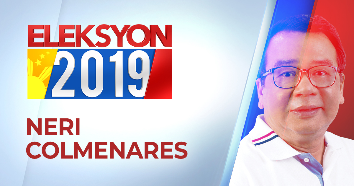 COLMENARES, Neri | Eleksyon 2019 | GMA News Online