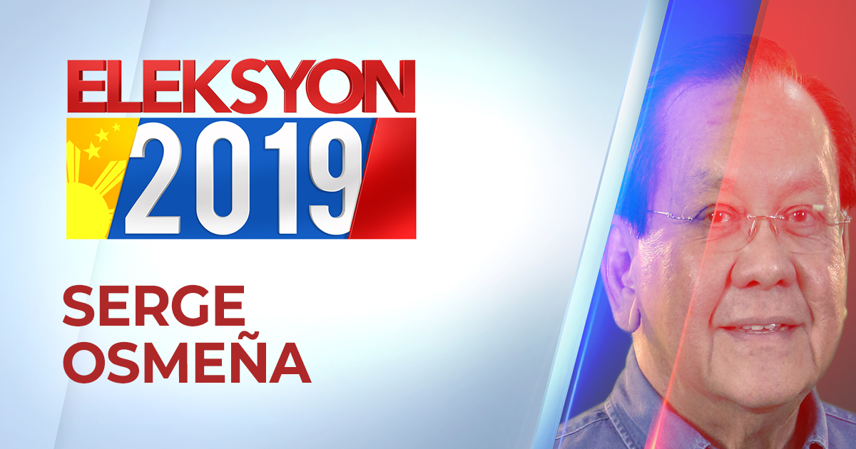 OSMEÑA, Serge | Eleksyon 2019 | GMA News Online